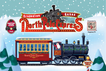 North Pole Express in Grapevine TX | Train Ride to See Santa