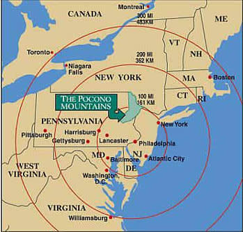 Maps & Transportation in the Pocono Mountains