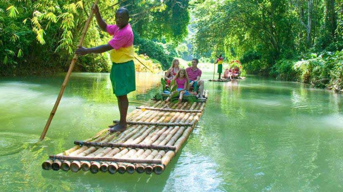 Rafting on the Martha Brae
