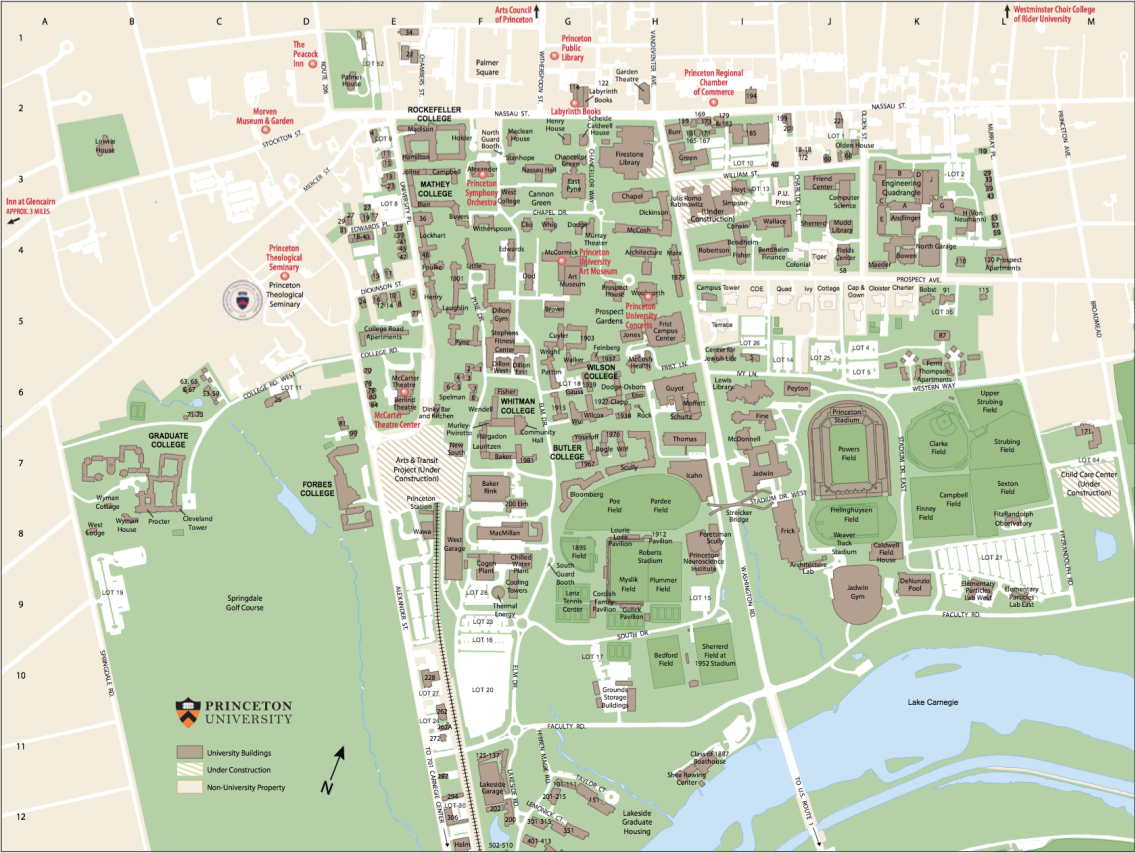 Princeton University Campus Map Greening Senior Move Out 2024 Where