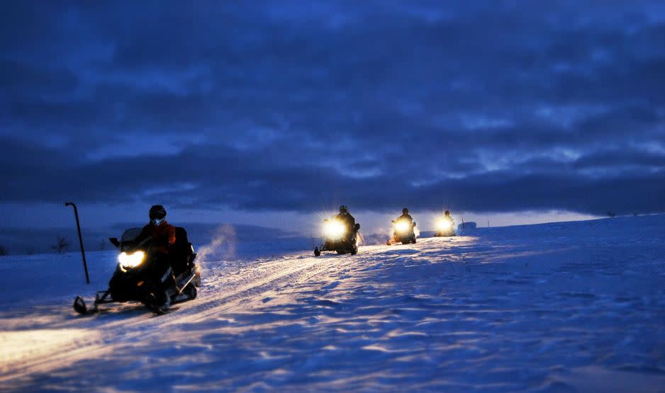 Northern lights hunt with snowmobile | Motor Sports | Karasjok | Norway