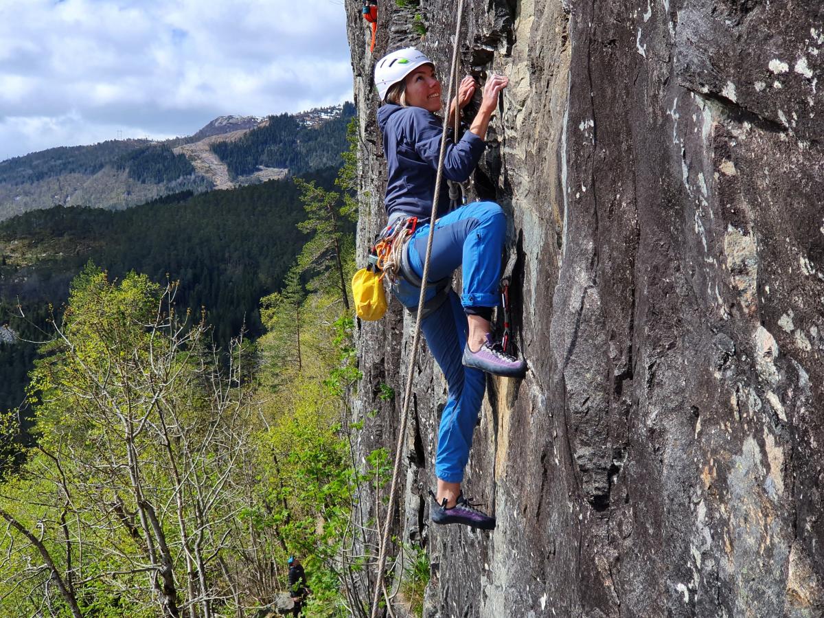 Climbing experience at Staup, Wild Voss