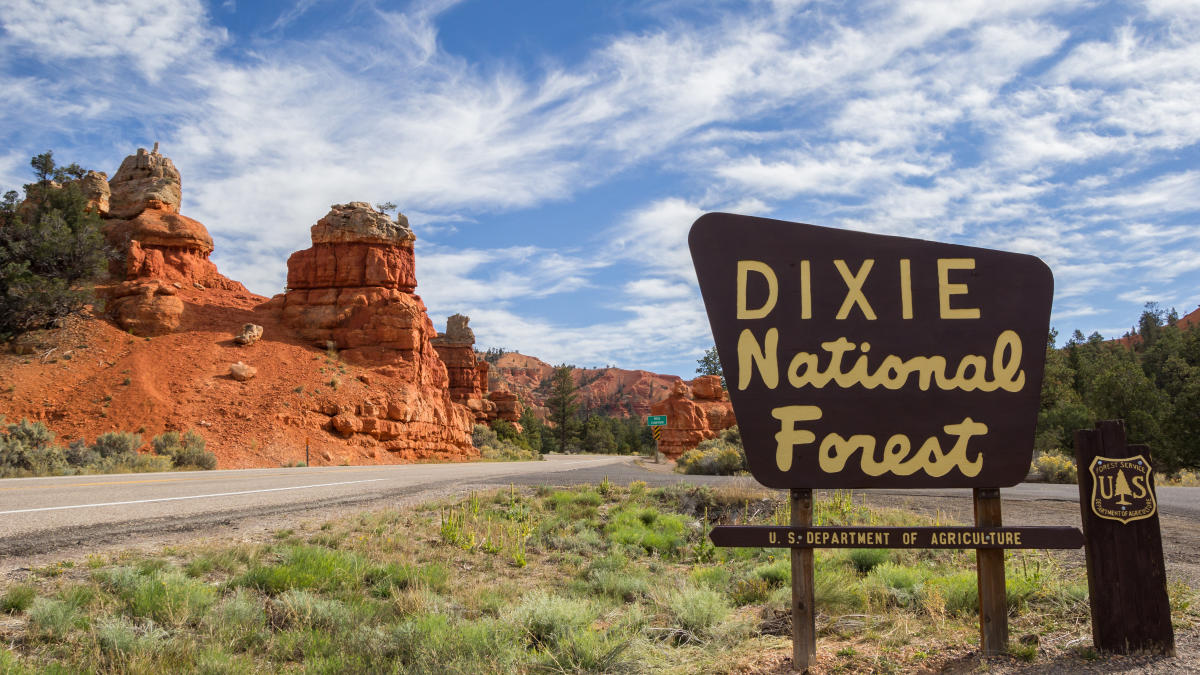 Dixie National Forest Utah Map