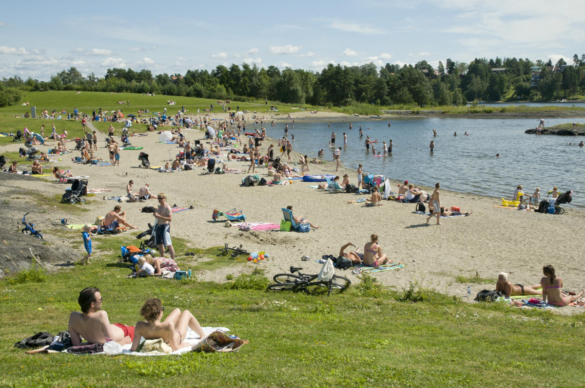 Storøyodden badestrand - Fornebu - Blått flagg | Bathing | Fornebu | Norway
