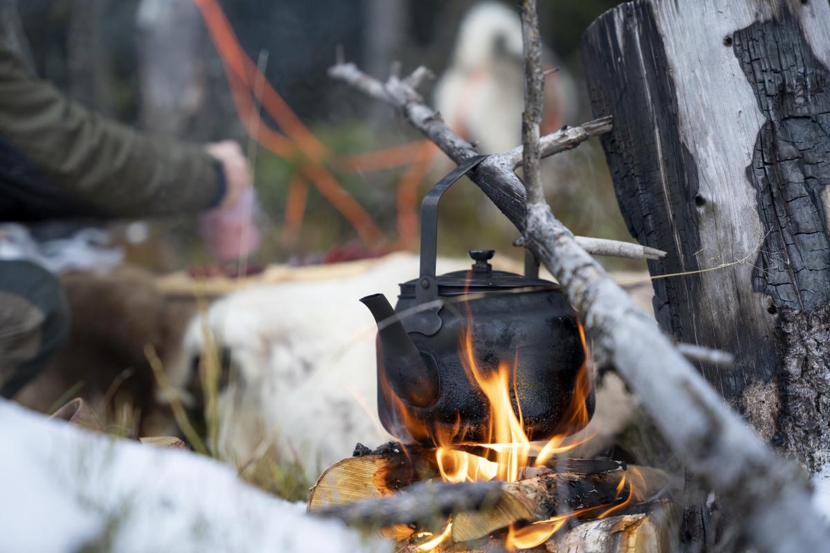 Bushcraft at Norwegian forest museum