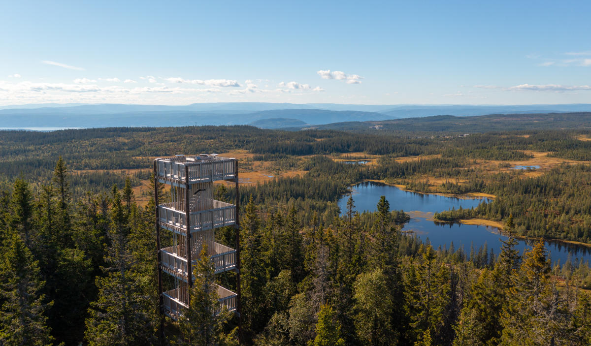 Biking at Lygna Hadeland