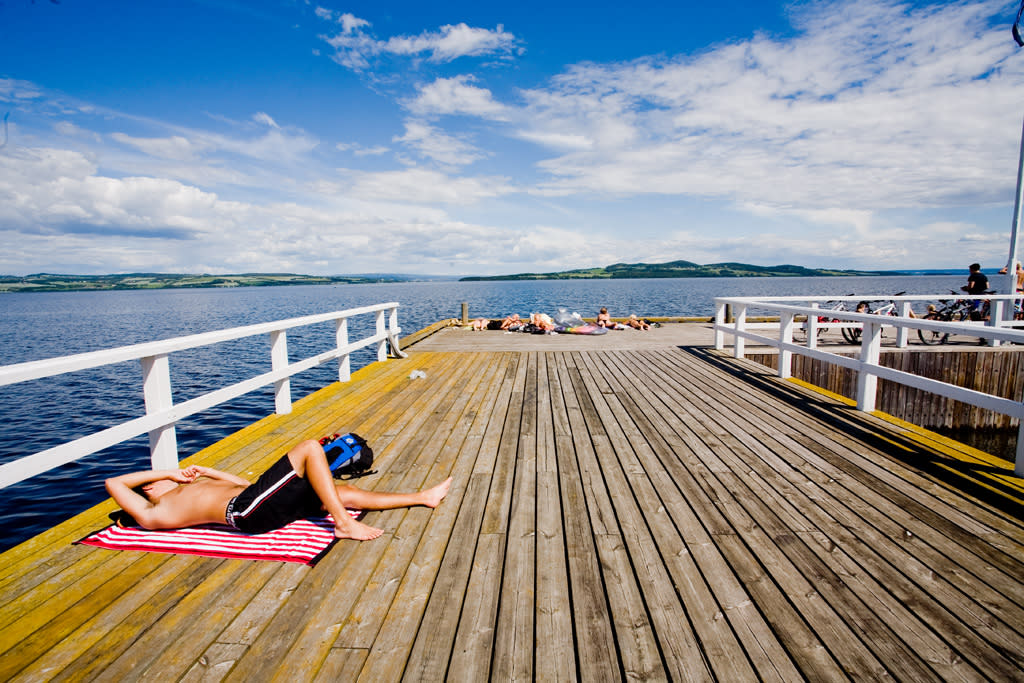 Beaches and outdoor bathing places in the Gjøvik region