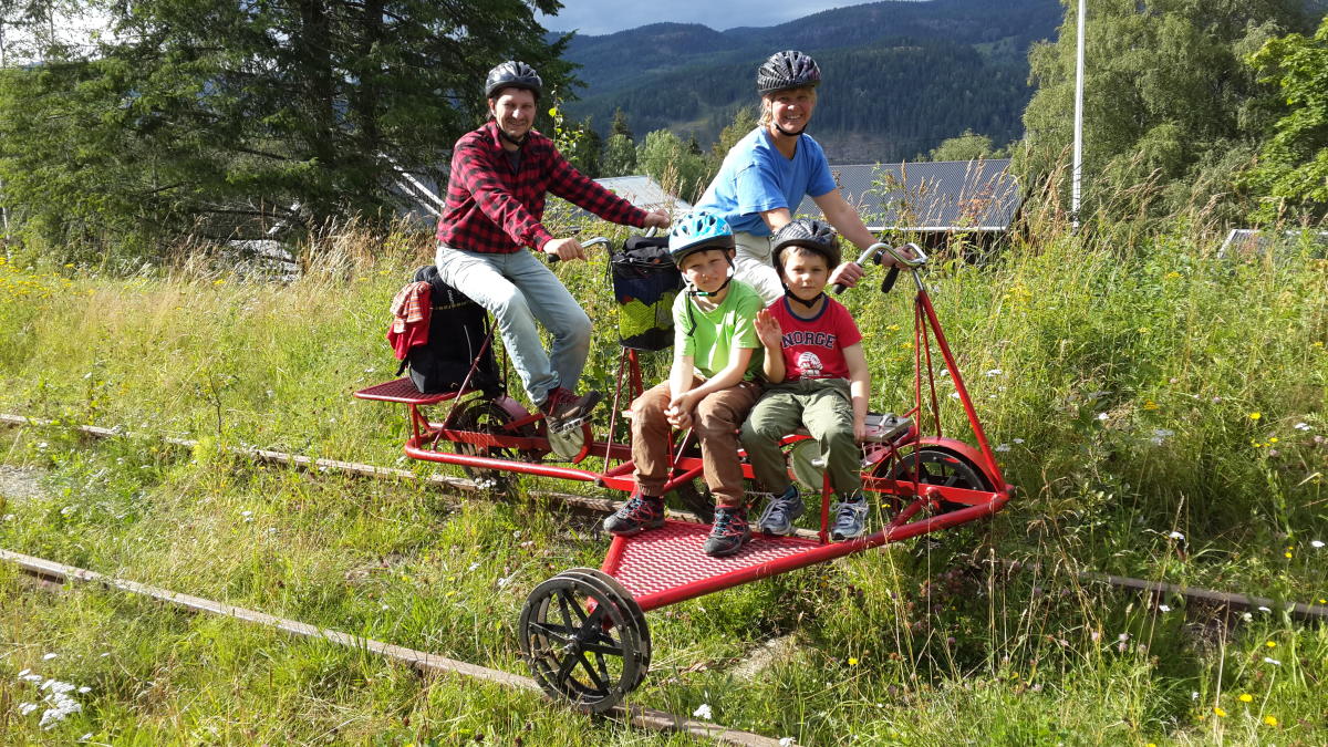 Rail tricycle rides - AS Valdresbanen