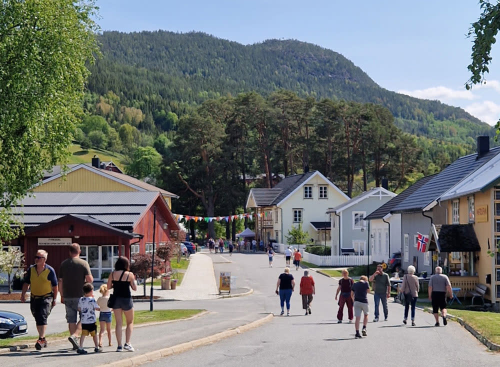 Folkestadbyen.The town of Folkestad | Cultural Heritage | Fyresdal | Norway