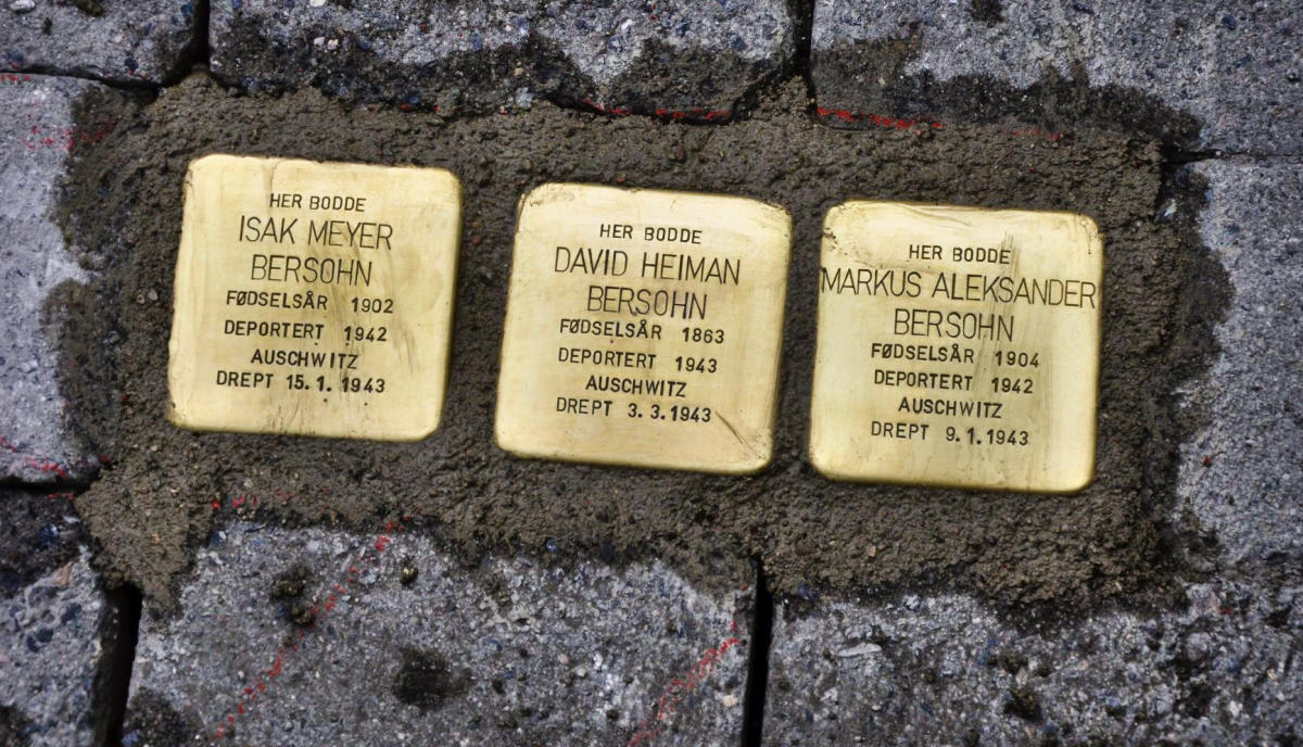 Second World War memorial - The stumble stones in Jevnaker | Buildings ...