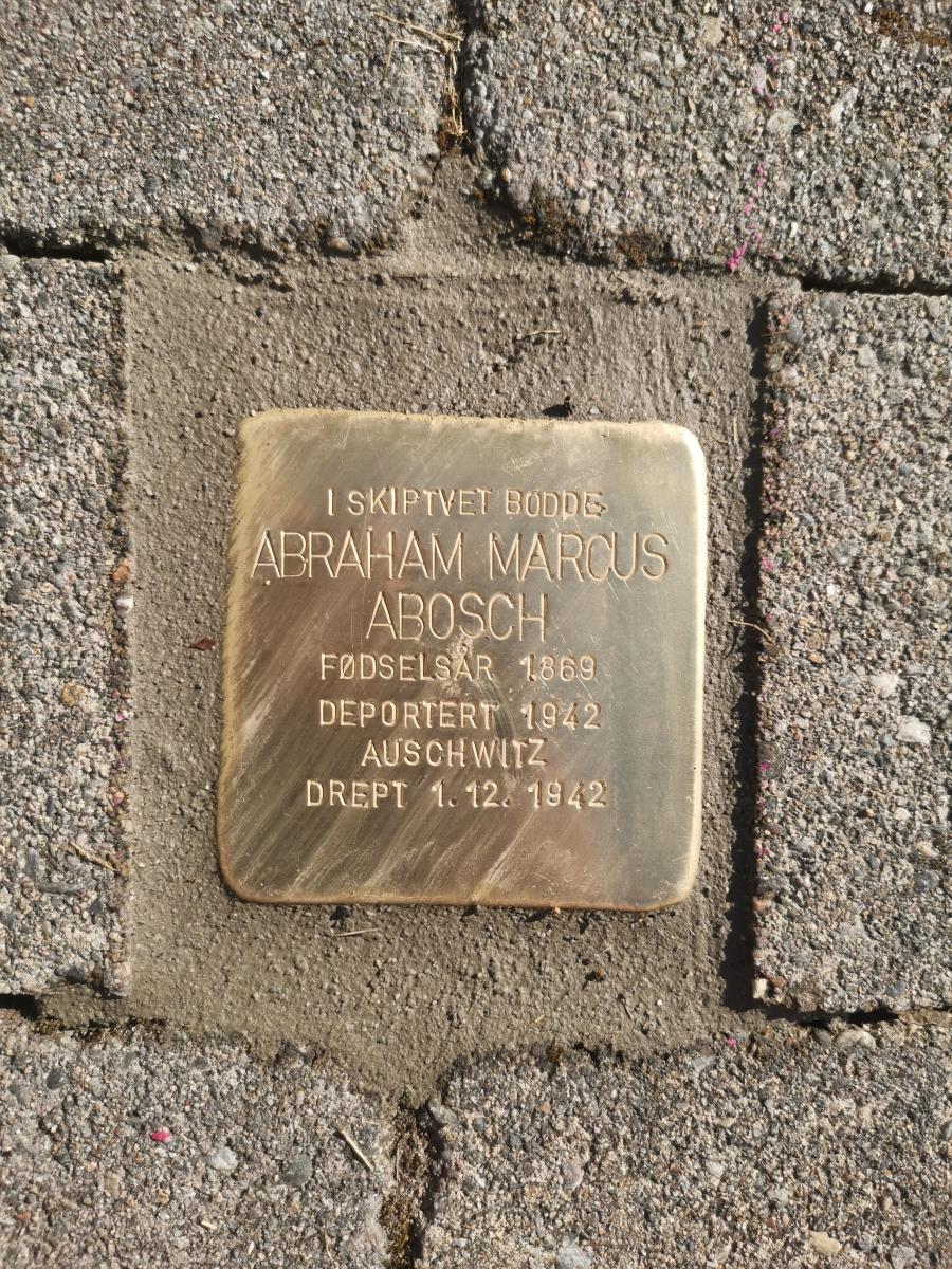 Stumbling stone - in memory of Abraham Abosch | Buildings & Monuments ...