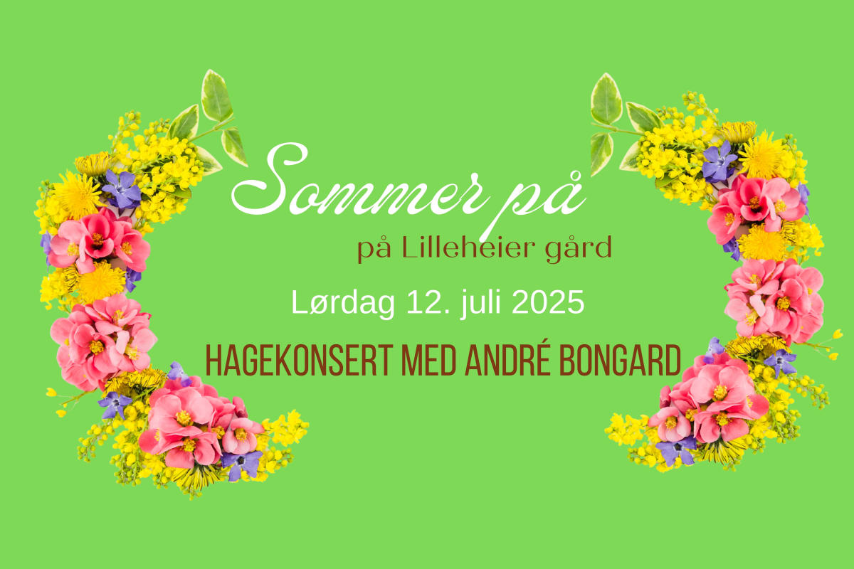 Hagekonsert med André Bongard | Concerts & Festivals | Degernes | Norway