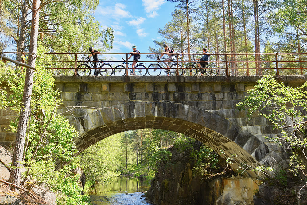 Cycling on an old railroad | Biking | Treungen | Norway