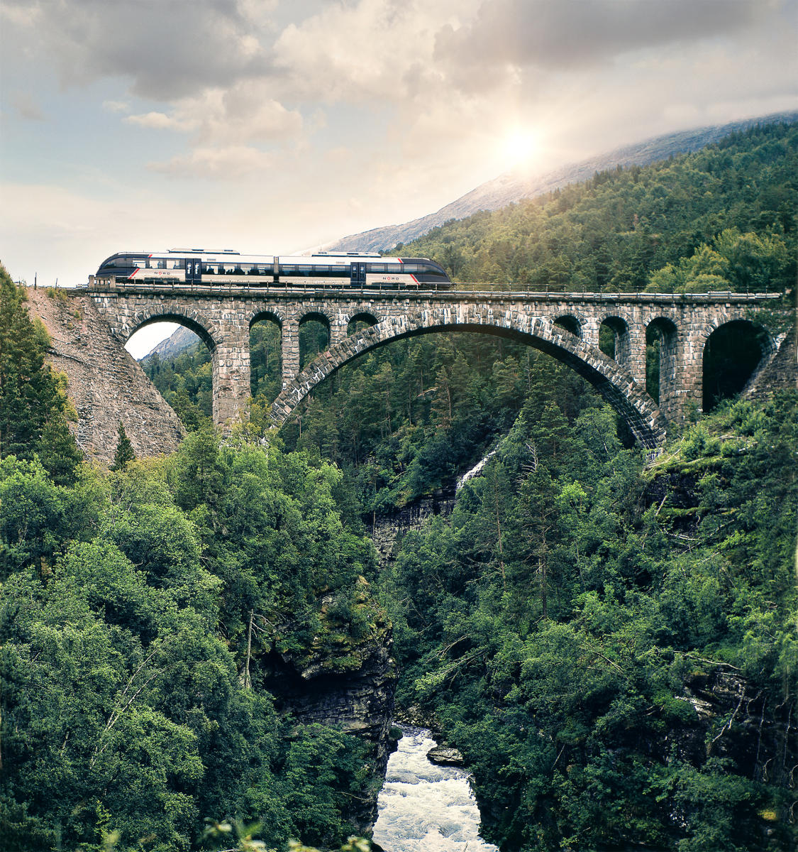 Kylling Bridge and Vermafossen waterfall | Buildings & Monuments ...
