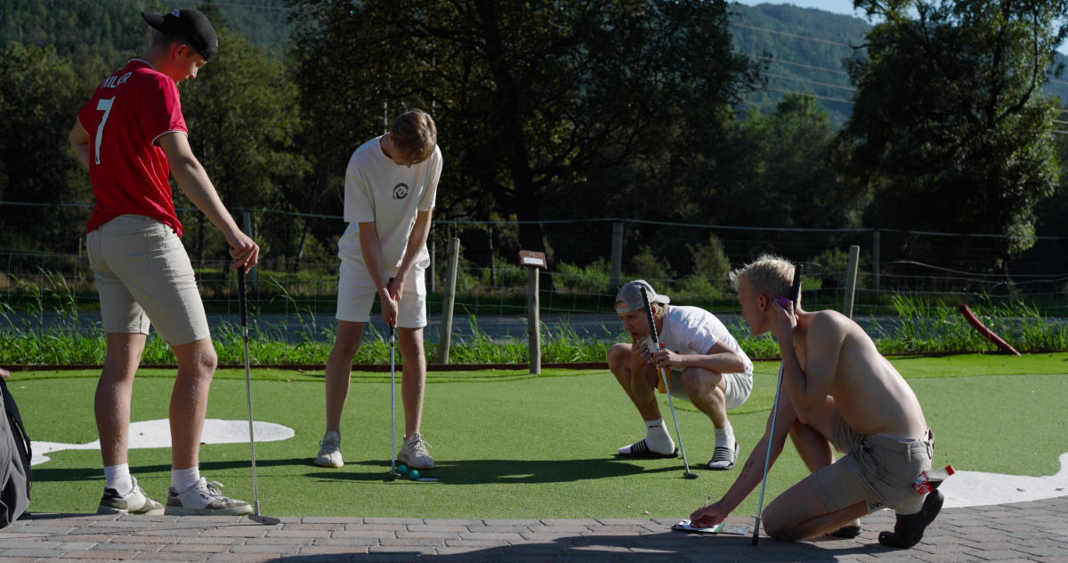 Minigolf and boccia in Sauda