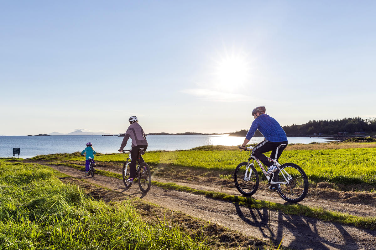 The coastal cycling route on Gossen (20 km)