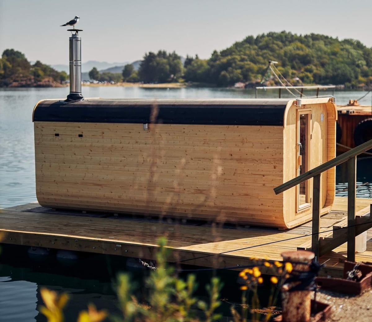Floating sauna in Stavanger Hinna Park | Spa | Stavanger | Norway