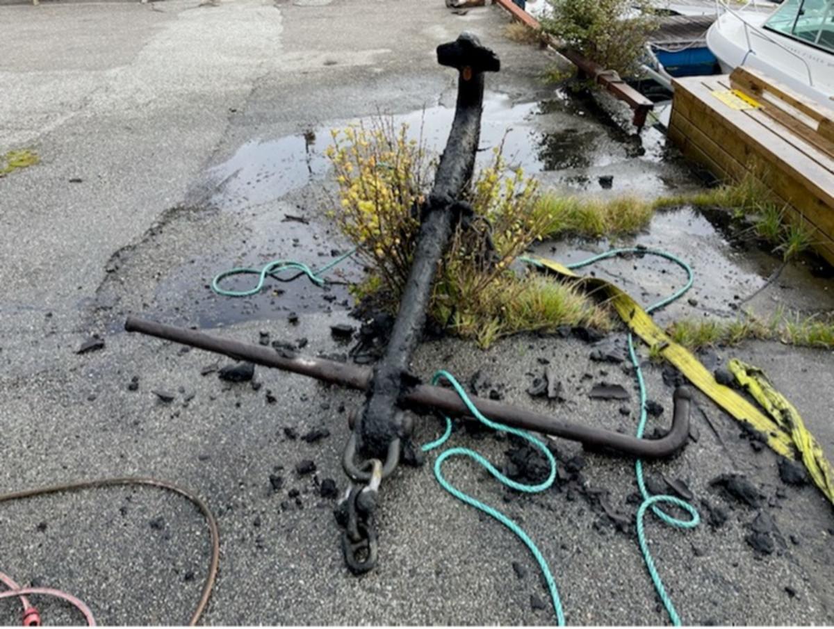 The log anchor in Haugesund