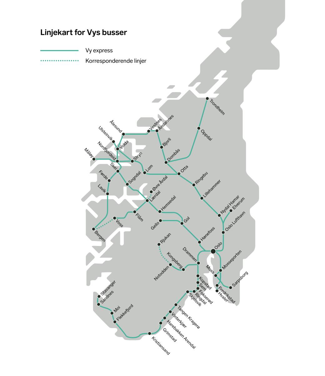 Take a bus from the city to the mountains