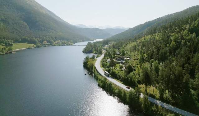 Scenic bus rides in the mountains and by the fjords