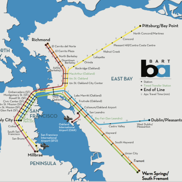 Oakland Maps & Directions | BART Map | Oakland Airport Map