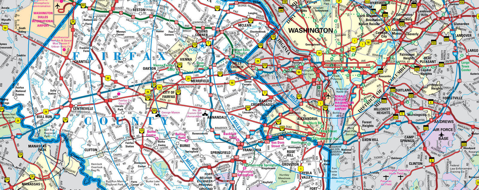 Maps - Fairfax Virginia Vacations | Fairfax County, VA