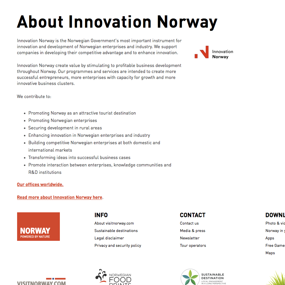About Innovation Norway